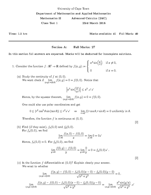 Linear Algebra Summary Sheet - Homogenous Systems ####### Definition ...