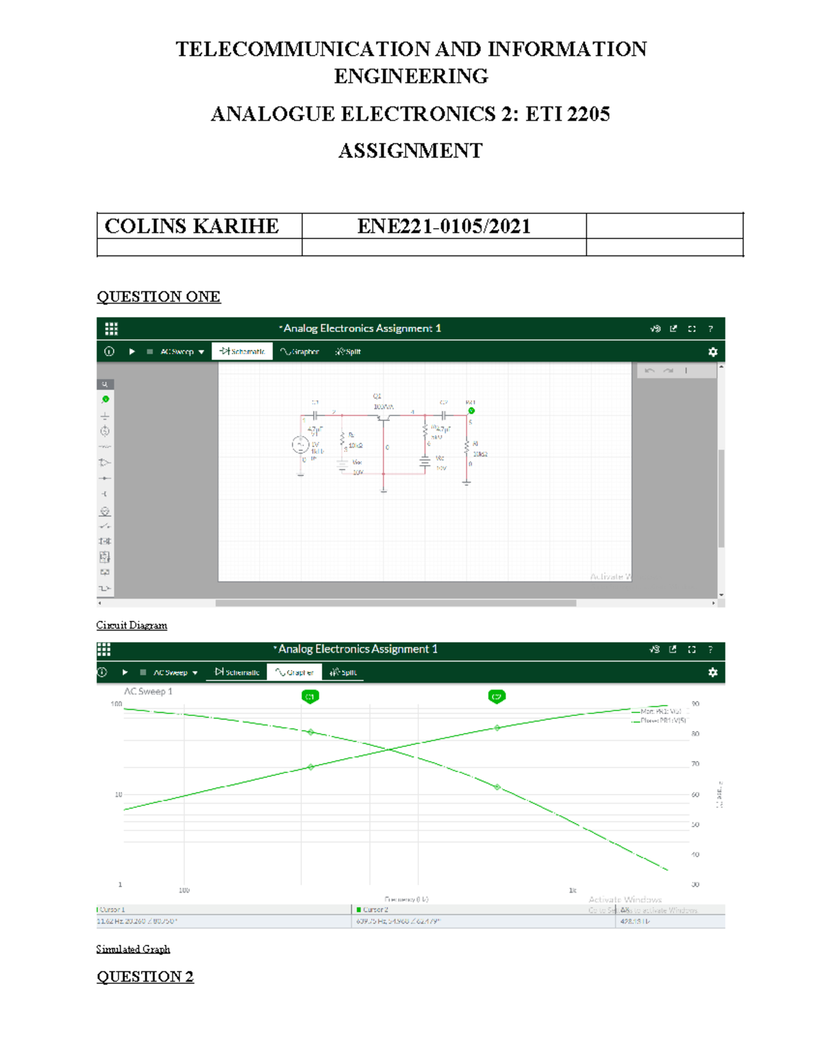 Analogue electronics 2 - TELECOMMUNICATION AND INFORMATION ENGINEERING ...