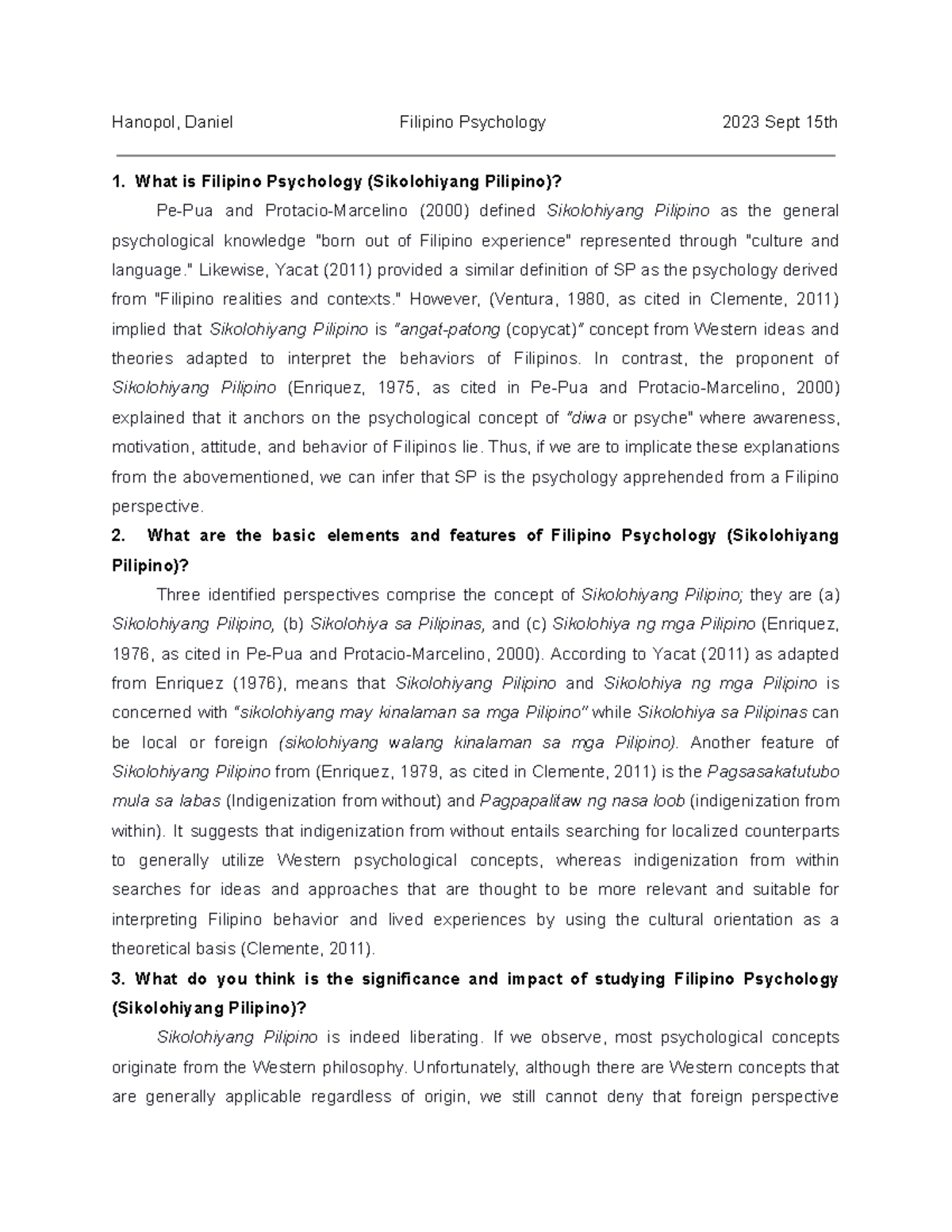 Asynchronous Activity Filipino Psychology - Google Docs - Hanopol ...