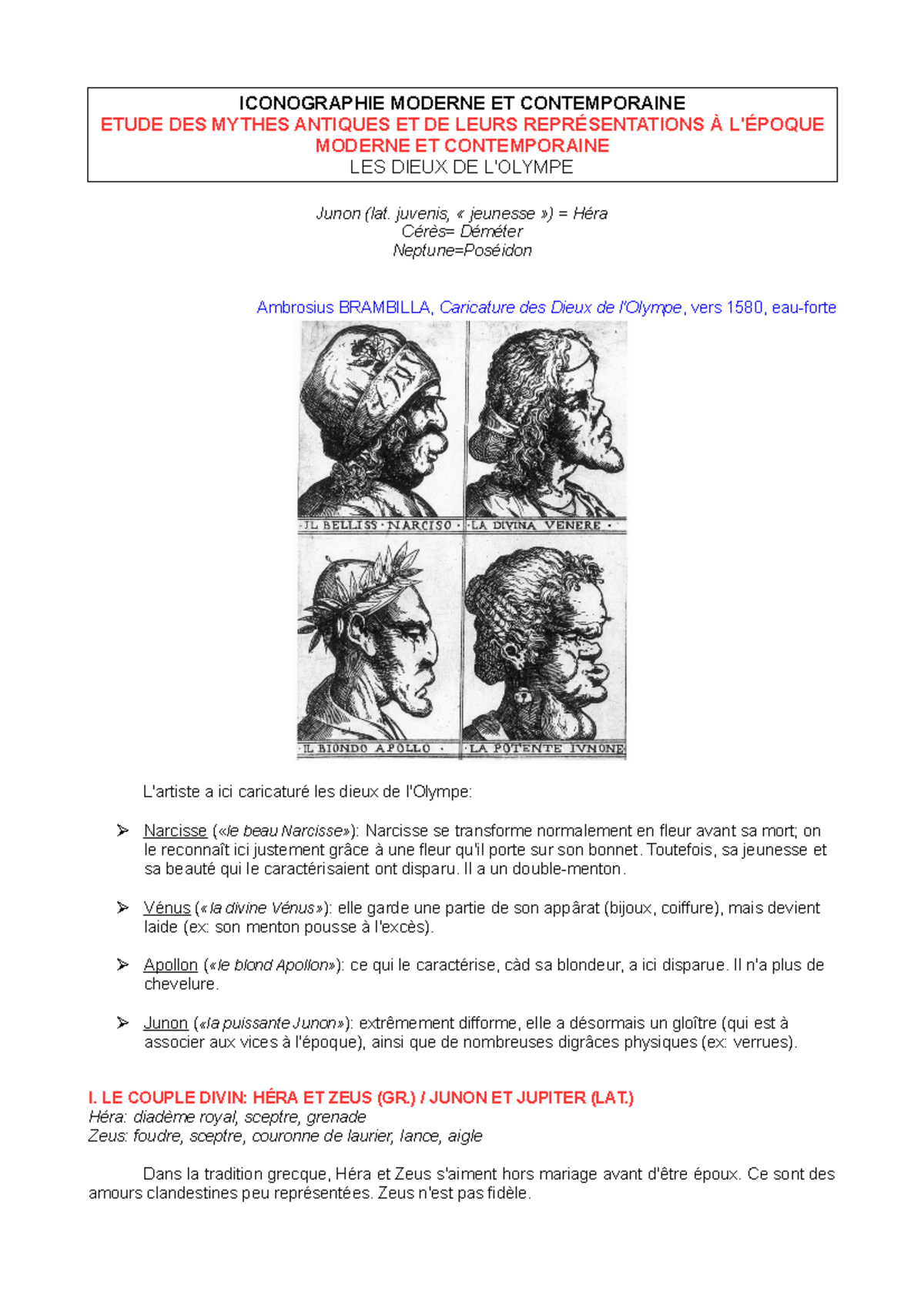 Iconographie moderne et contemporaine - ICONOGRAPHIE MODERNE ET ...