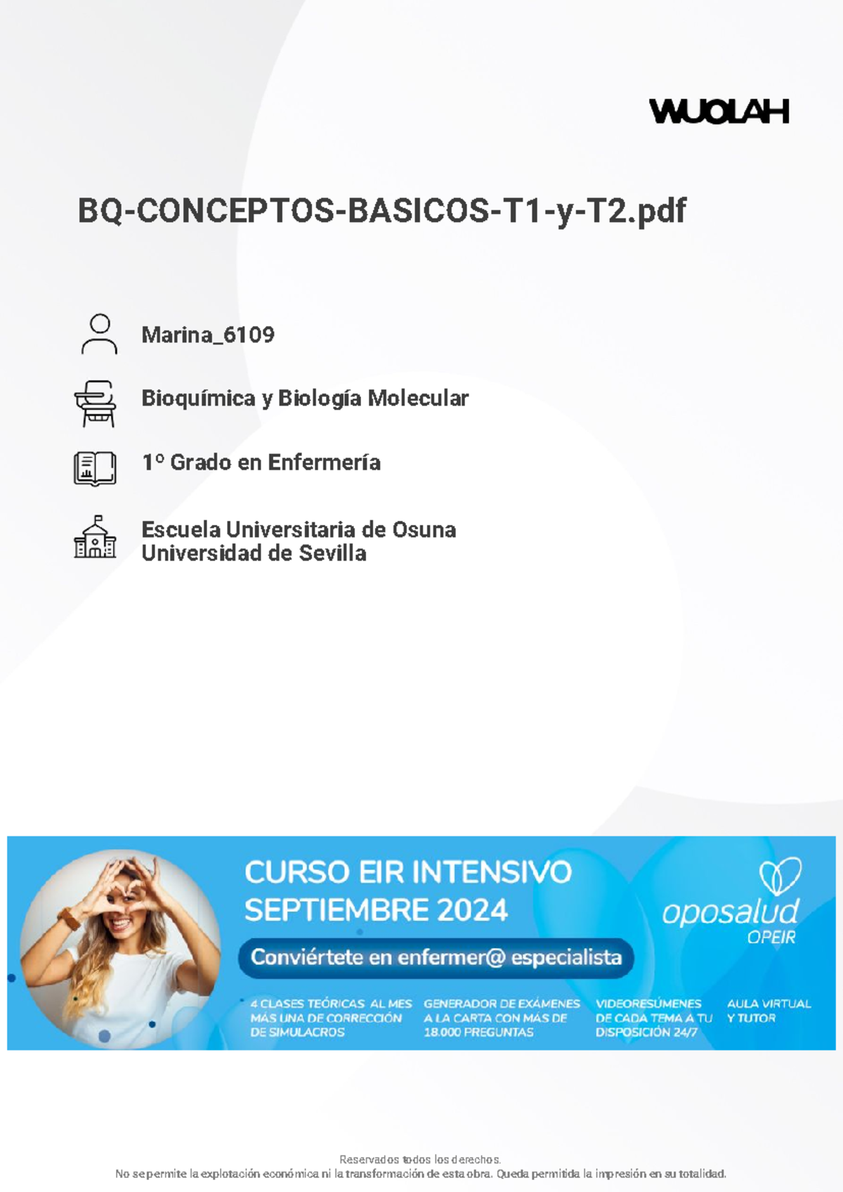 Wuolah free BQ Conceptos Basicos T1 y T2 - BQ-CONCEPTOS-BASICOS-T1-y-T2 Marina_ Bioquímica y ...