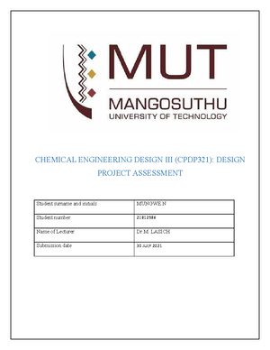 Design assignment - DEPR031 - design assignment by Slindile Hlambisa ...