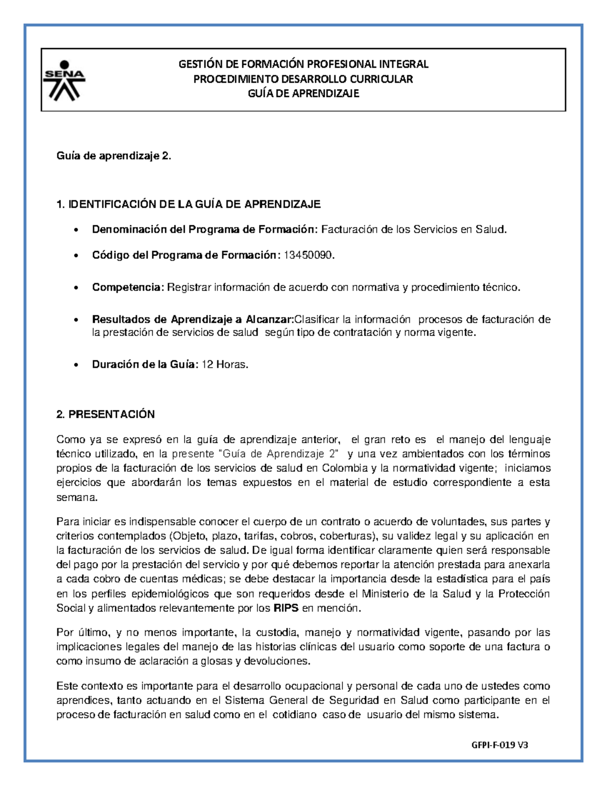 Guia aprendizaje 2 - Guía - GESTI”N DE FORMACI”N PROFESIONAL INTEGRAL PROCEDIMIENTO DESARROLLO ...