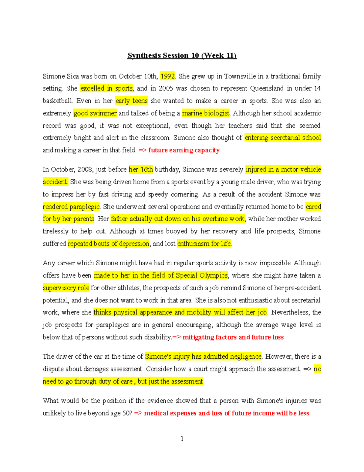 LA2020 - Synthesis Session 10 - Week 11 - Synthesis Session 10 (Week 11 ...