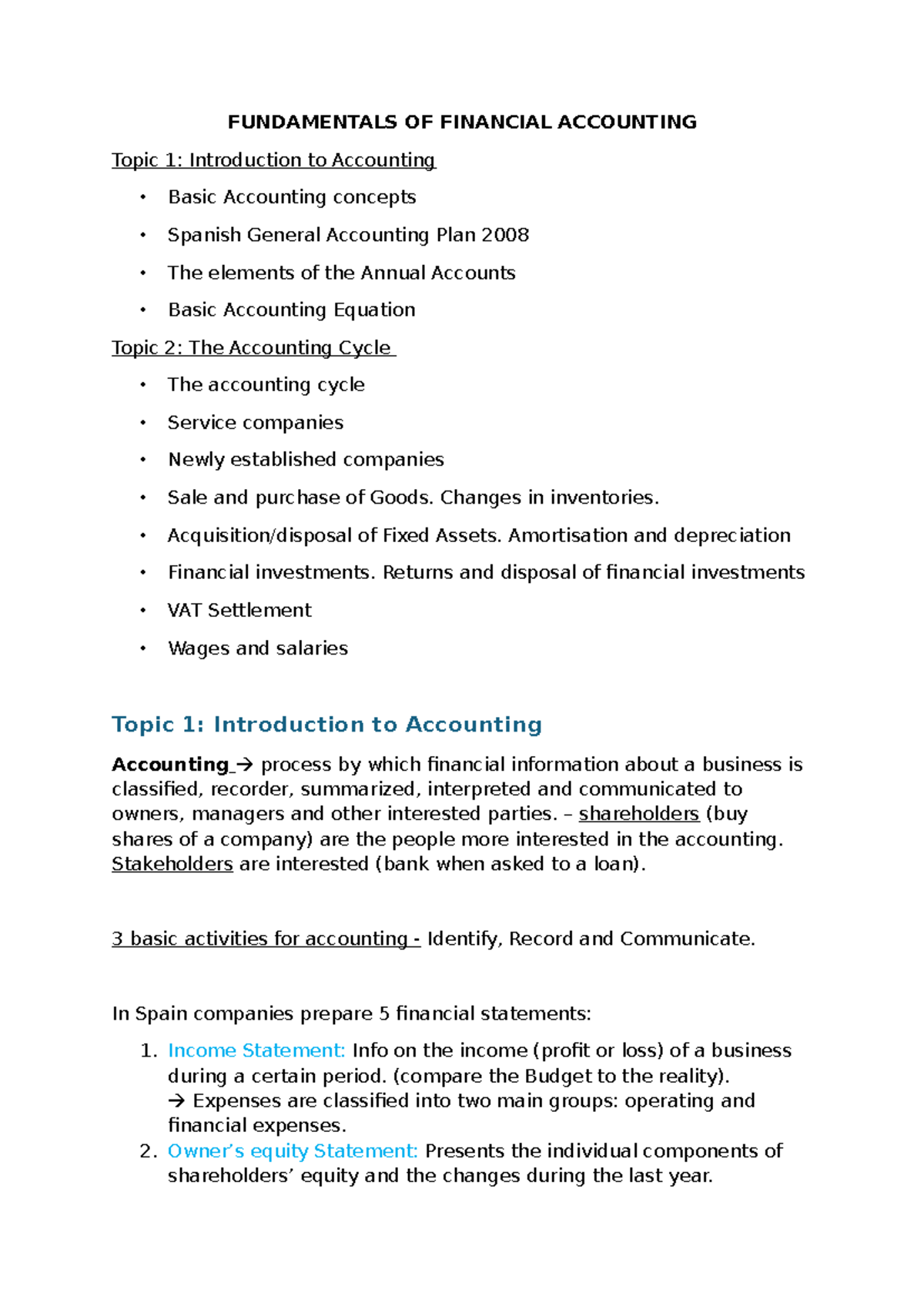 Fundamentals OF Financial Accounting - FUNDAMENTALS OF FINANCIAL ...