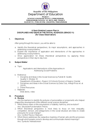 LAS-DISS - Learning Activity Sheet in Disciplines and Ideas in the ...