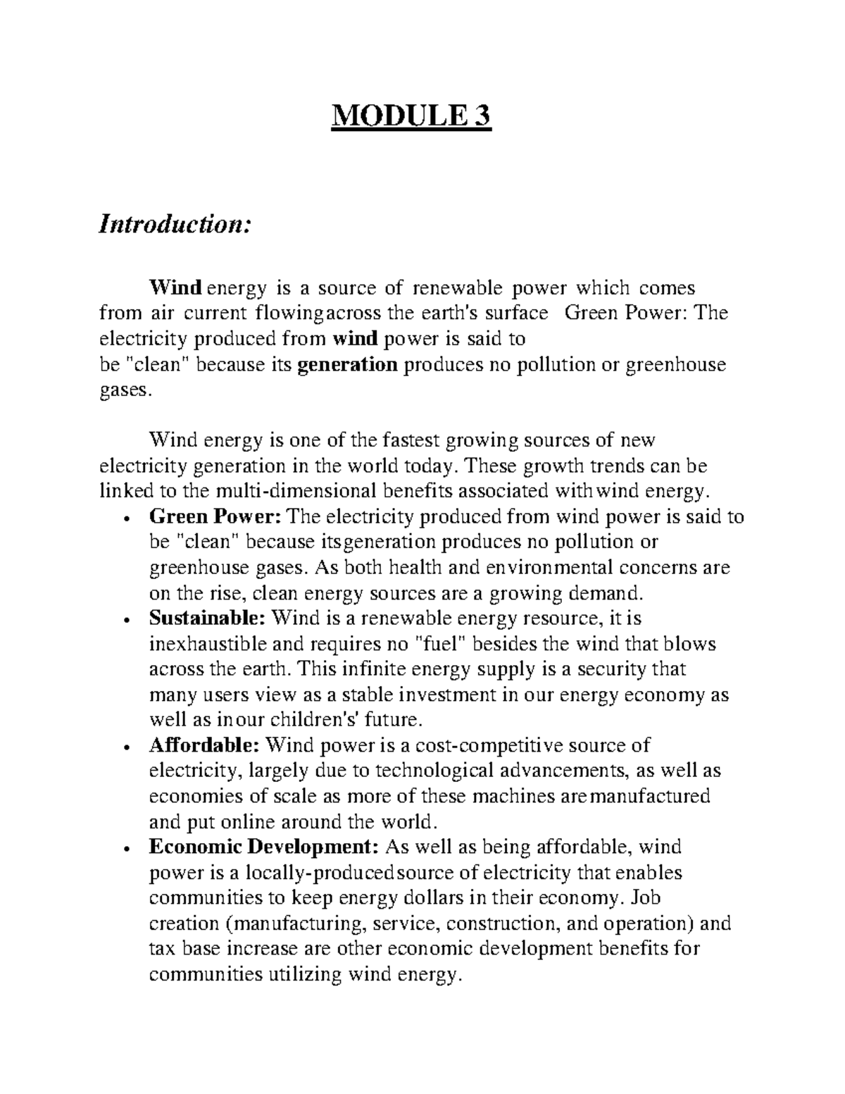 Module 3 PART 1 - Lecture notes of Advanced Energy Engineering - MODULE ...