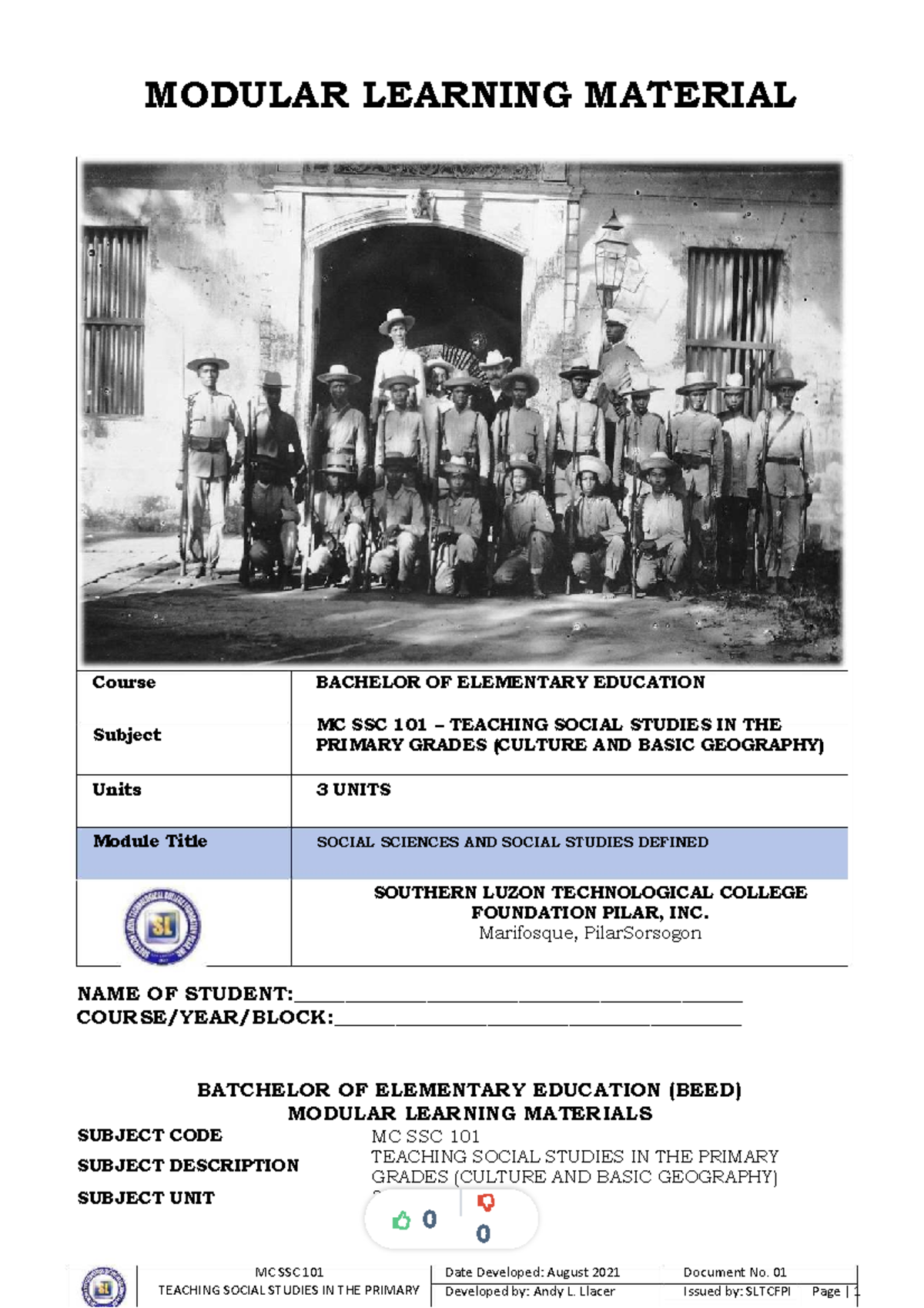 Module 1 Mc Ssc 101 Nsisjdox Kaoaoaos Kaoaosnis Iqoaosisjis Jaoaosnis