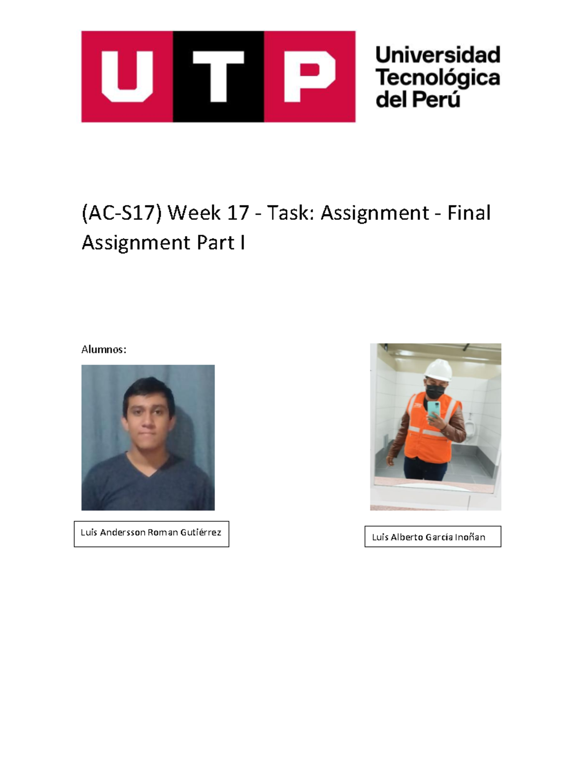 Acance de tarea final ingfles - (AC-S17) Week 17 - Task: Assignment - Final Assignment Part I ...