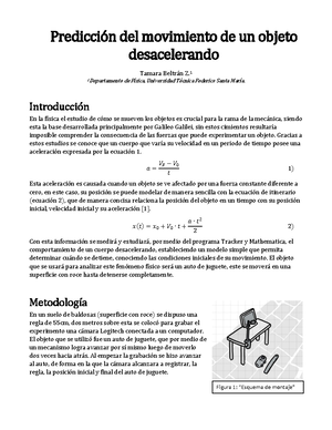 Lab. Efecto del roce viscoso en el descenso de movil - Efecto del roce ...