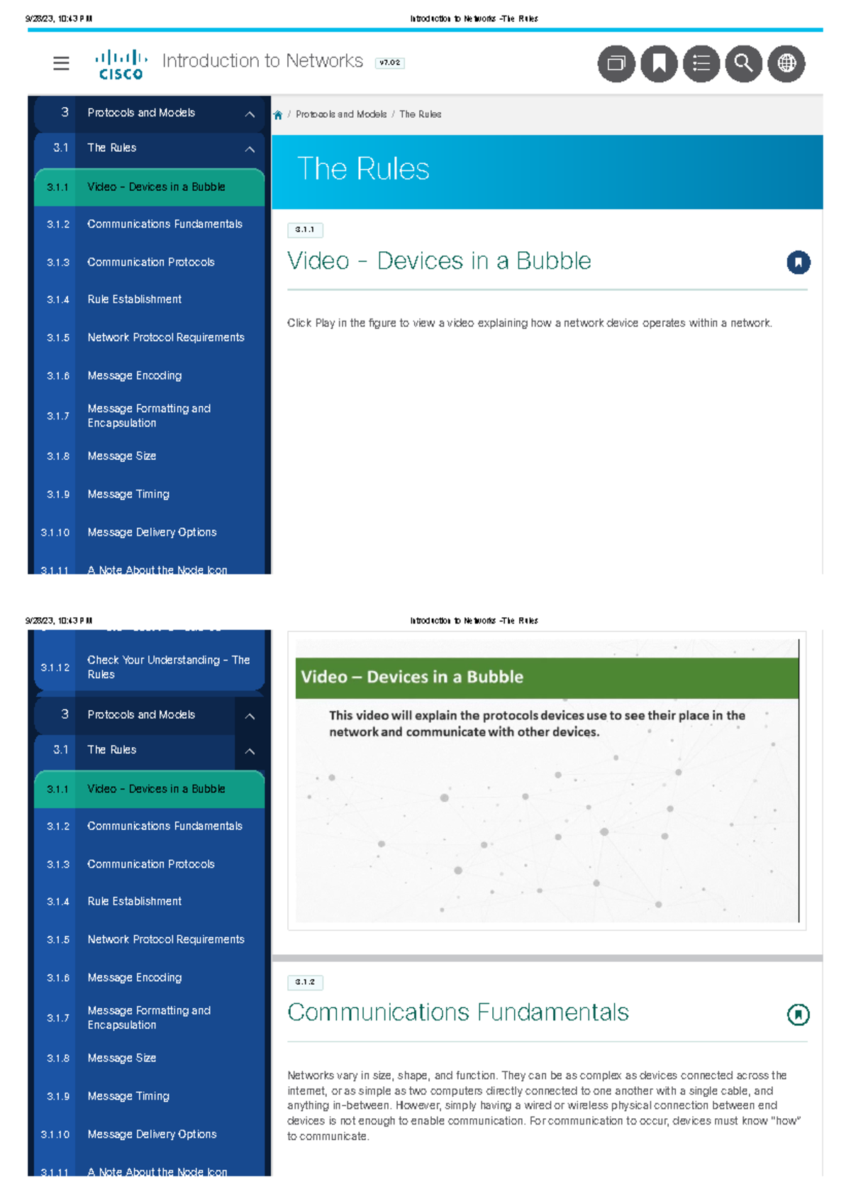 Introduction to Networks -The Rules - / Protocols and Models / The Rules The Rules Video ...