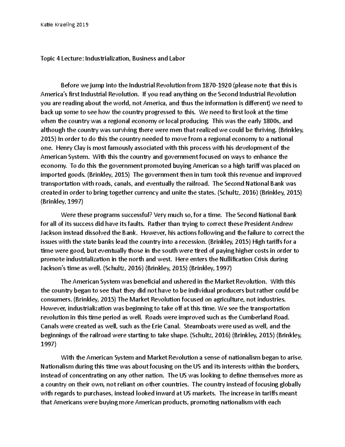 Topic 4 lecture 144 - Topic 4 Lecture: Industrialization, Business and ...