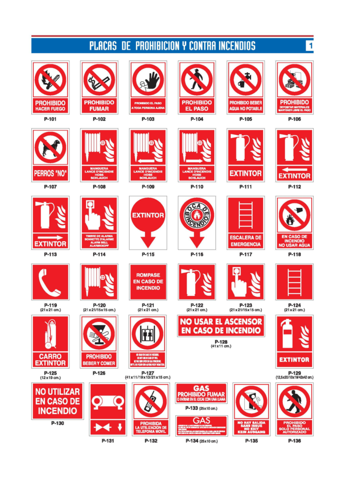 Catalogo-señalización-2017 - PLACAS DE PROHIBICION Y CONTRA INCENDIOS 1 ...