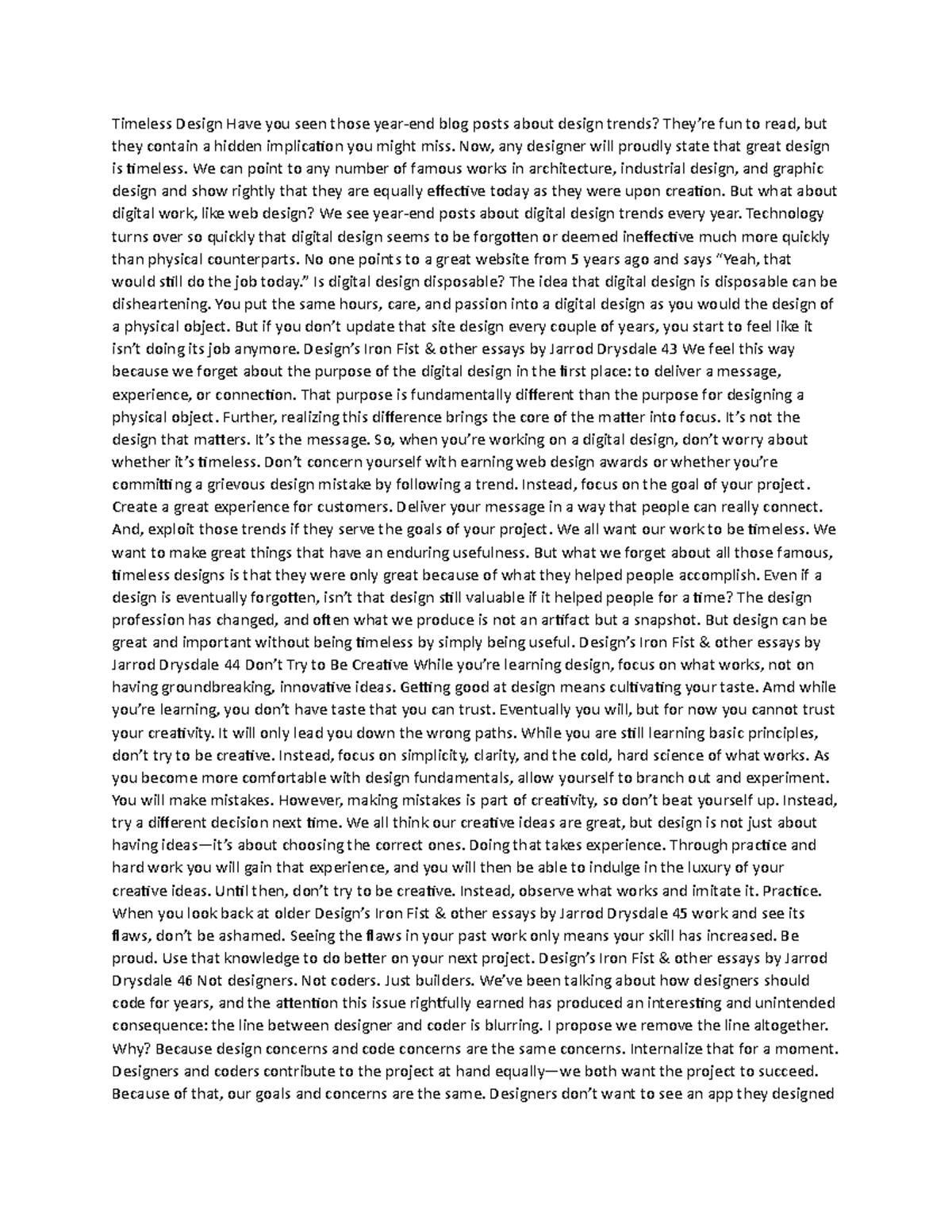 Notes 24 - Timeless Design Have you seen those year-end blog posts ...