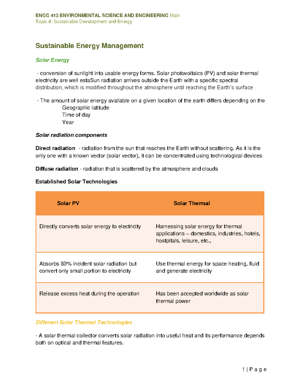 Sustainable Energy - Topic 4: Sustainable Development and Energy ...