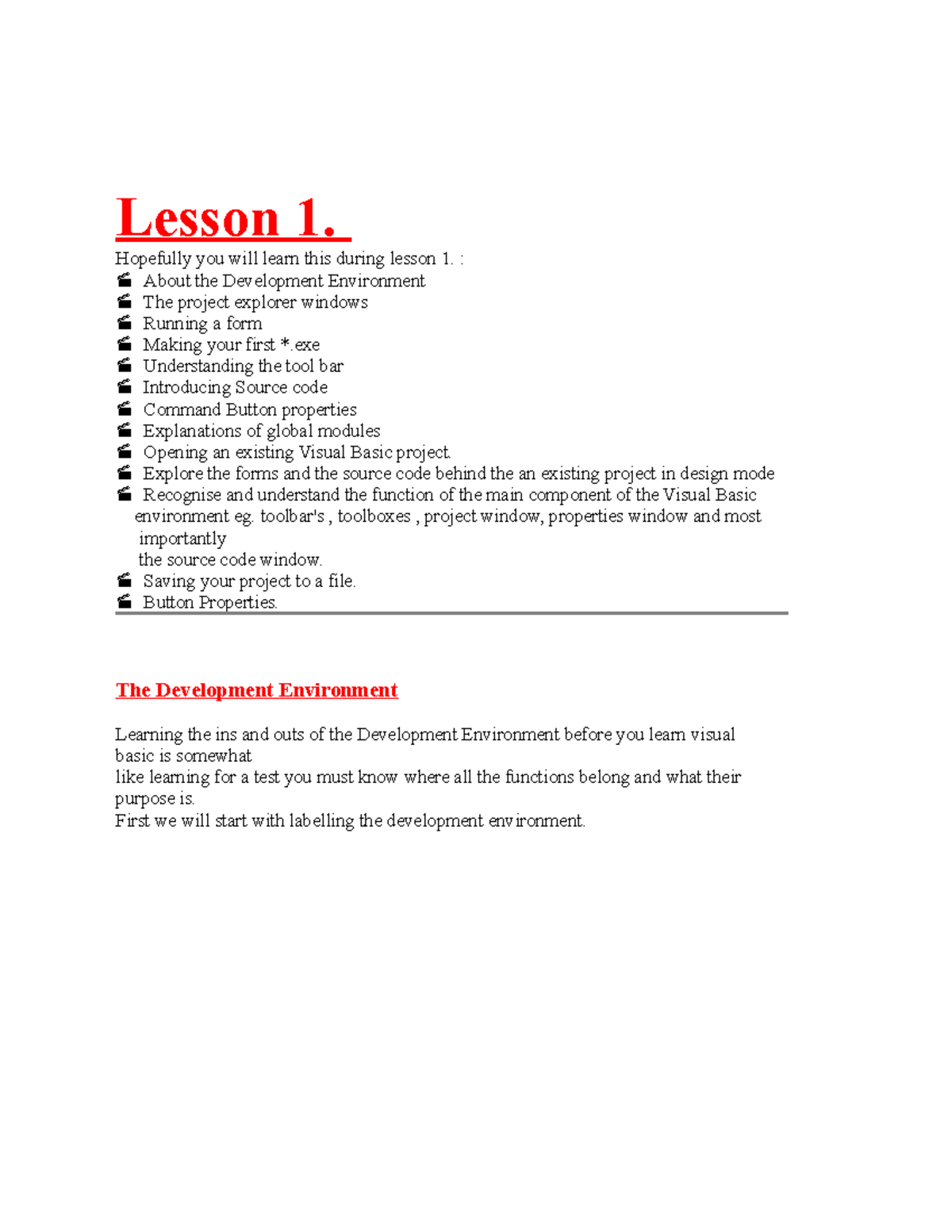 Vb lesson - Visual Fox pro tutorial - Lesson 1. Hopefully you will ...