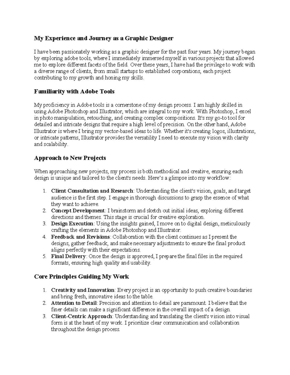 My Experience and Journey as a Graphic Designer - My journey began by ...