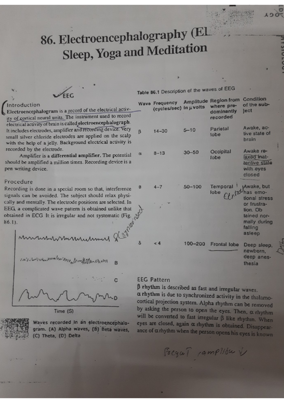 ECG sleep yoga and meditation - Genetics and Biotechnology - Studocu