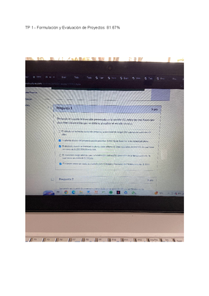 TP2 FEP - al 95% - Trabajo Práctico 2 [95%] Pregunta de la marca: Pregunta 1 Pregunta 1 5 pts ...