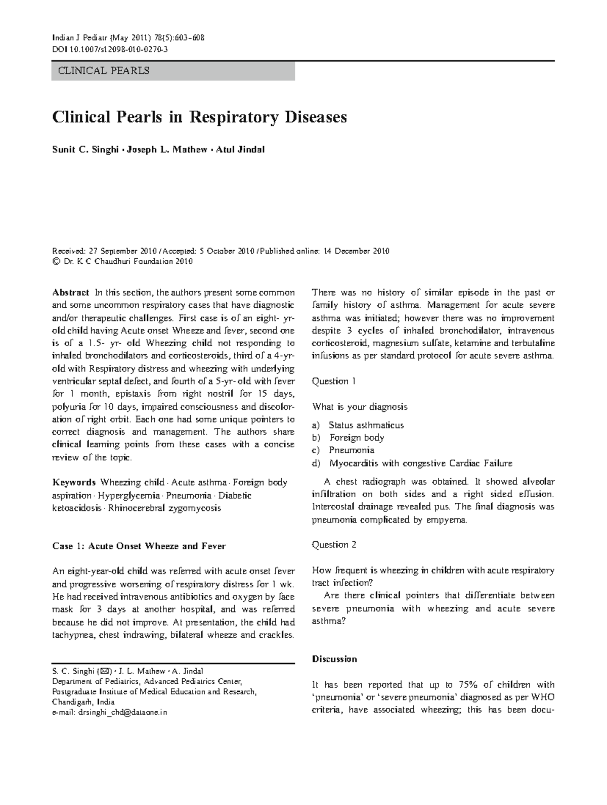 Clinical+pearls+in+respiratory+disease - CLINICAL PEARLS Clinical ...