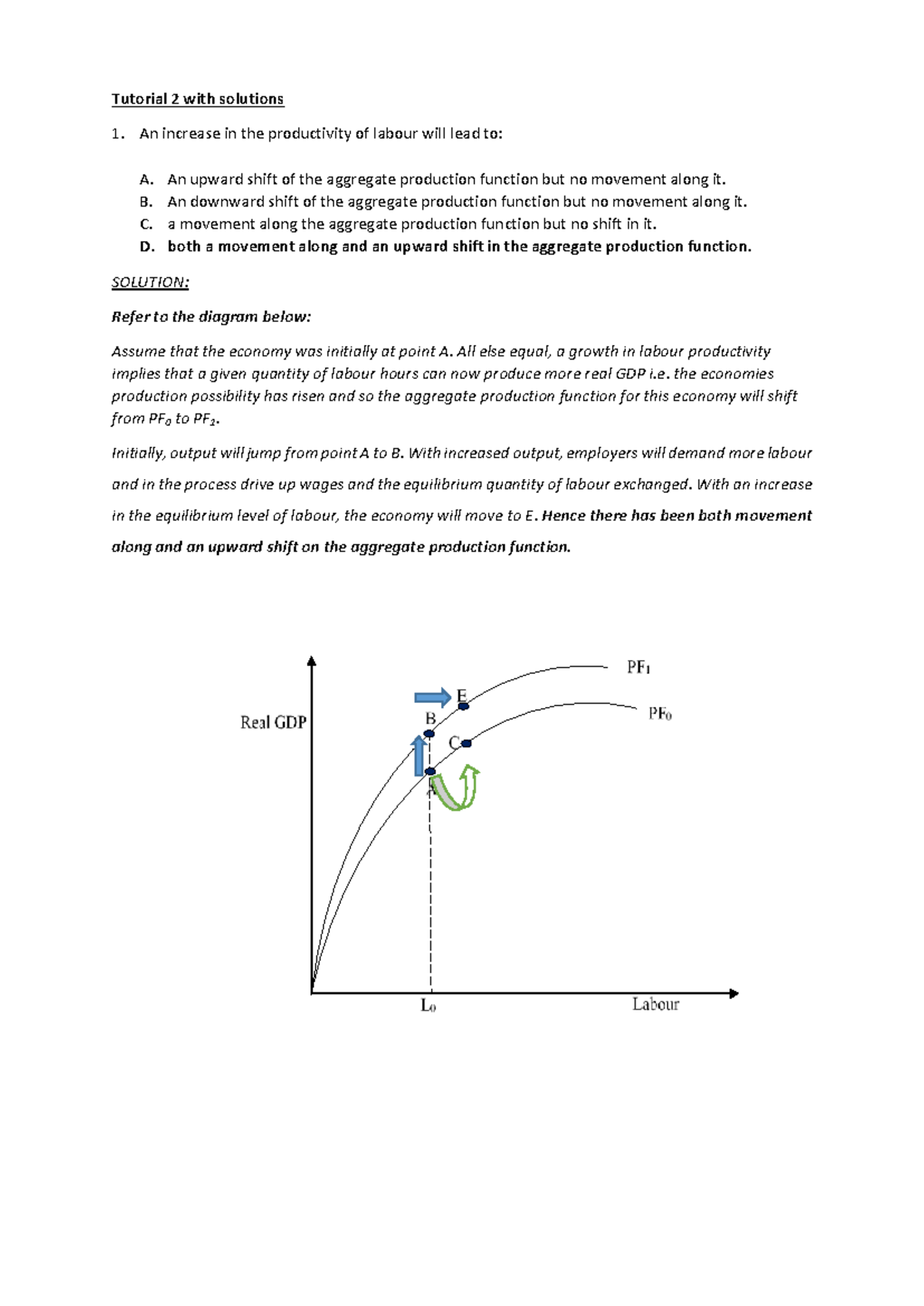 Tutorial+2+with+solutions - Tutorial 2 with solutions An increase in ...
