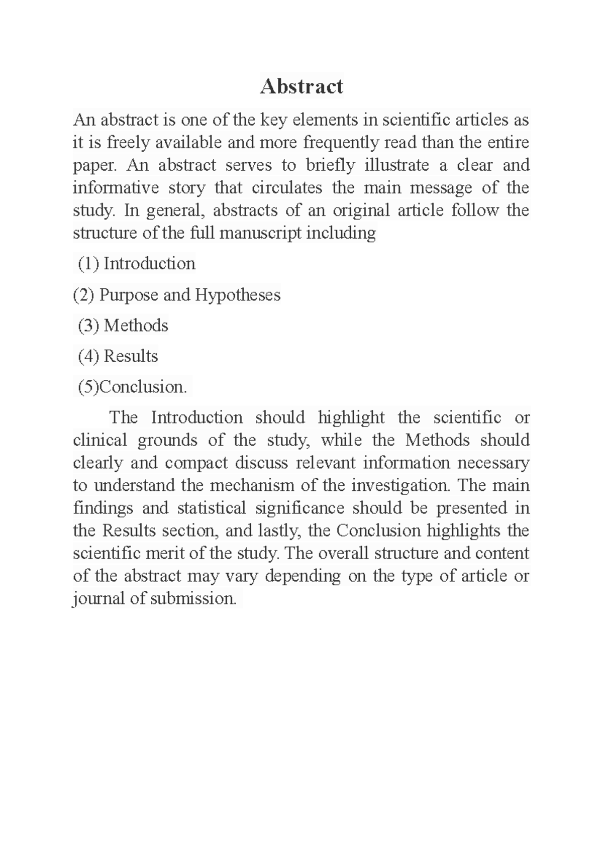 Abstract - Research Methodology study materials under the syllabus of ...