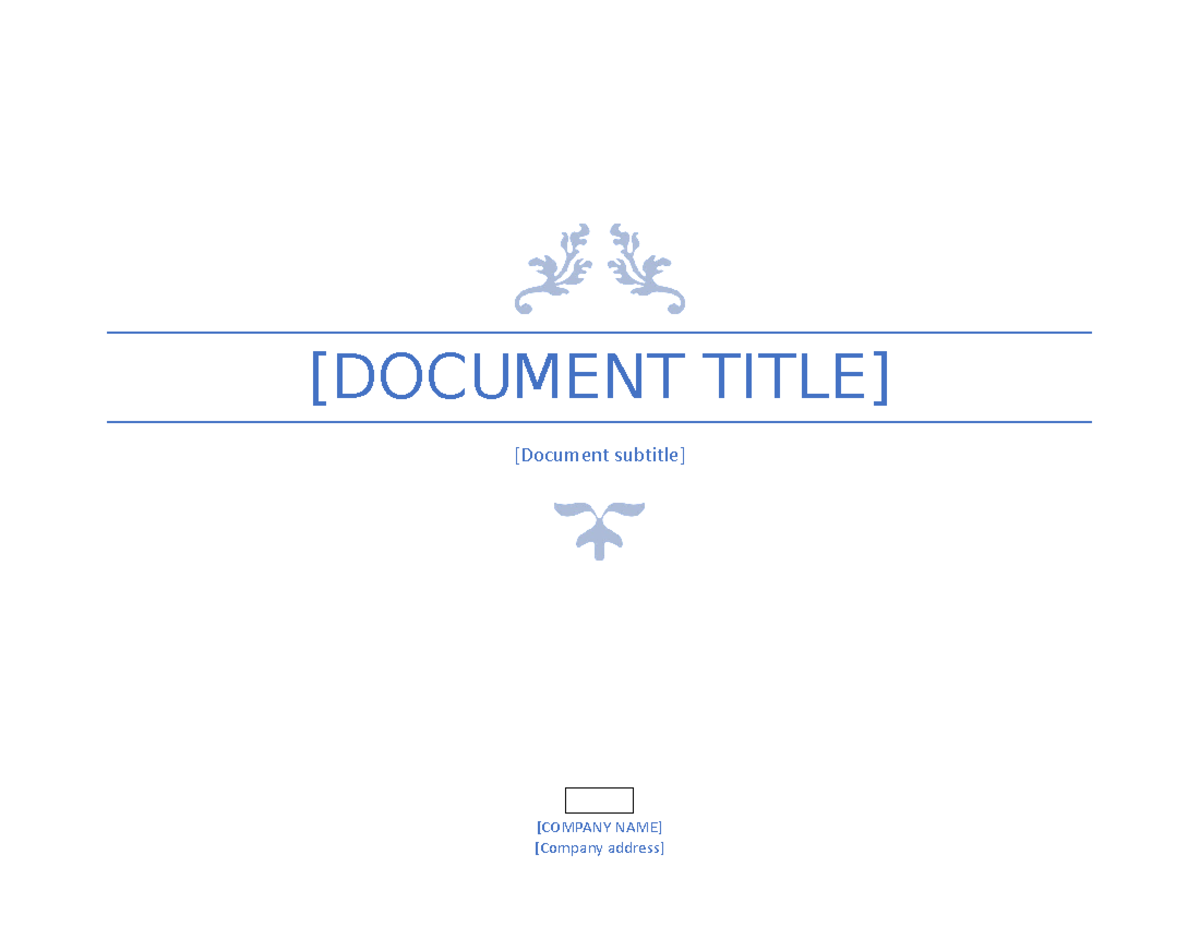 MW practice - WOrd - [DOCUMENT TITLE] [Document subtitle] [COMPANY NAME ...