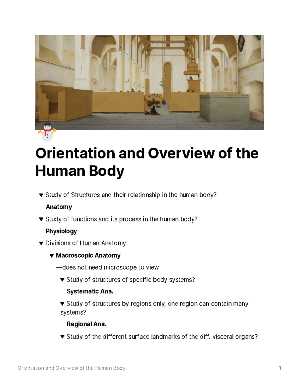 Orientation and Overview of the Human Body - ⛄ Orientation and Overview ...