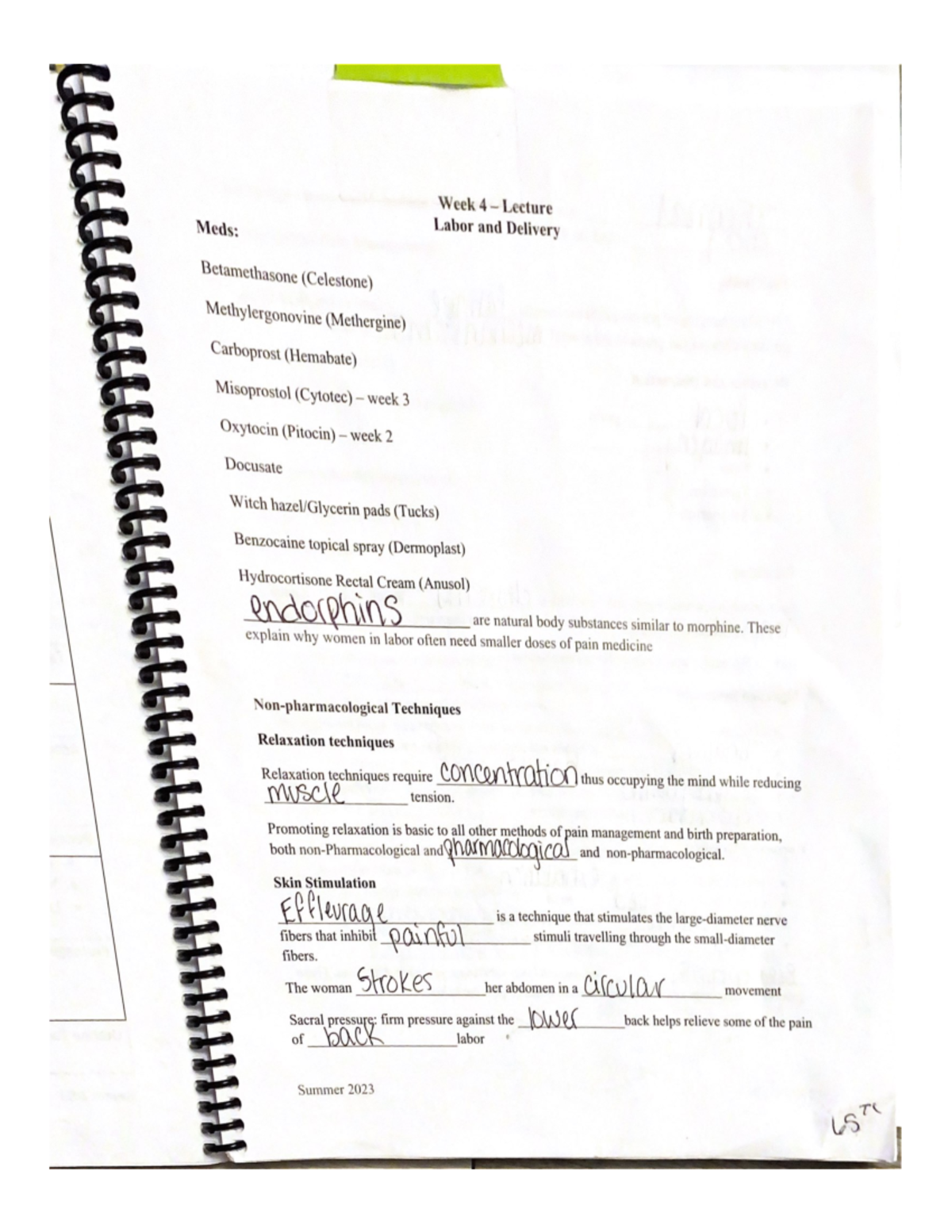 NUR 166 Week 4 Labor and Delivery - NUR 166 - Studocu