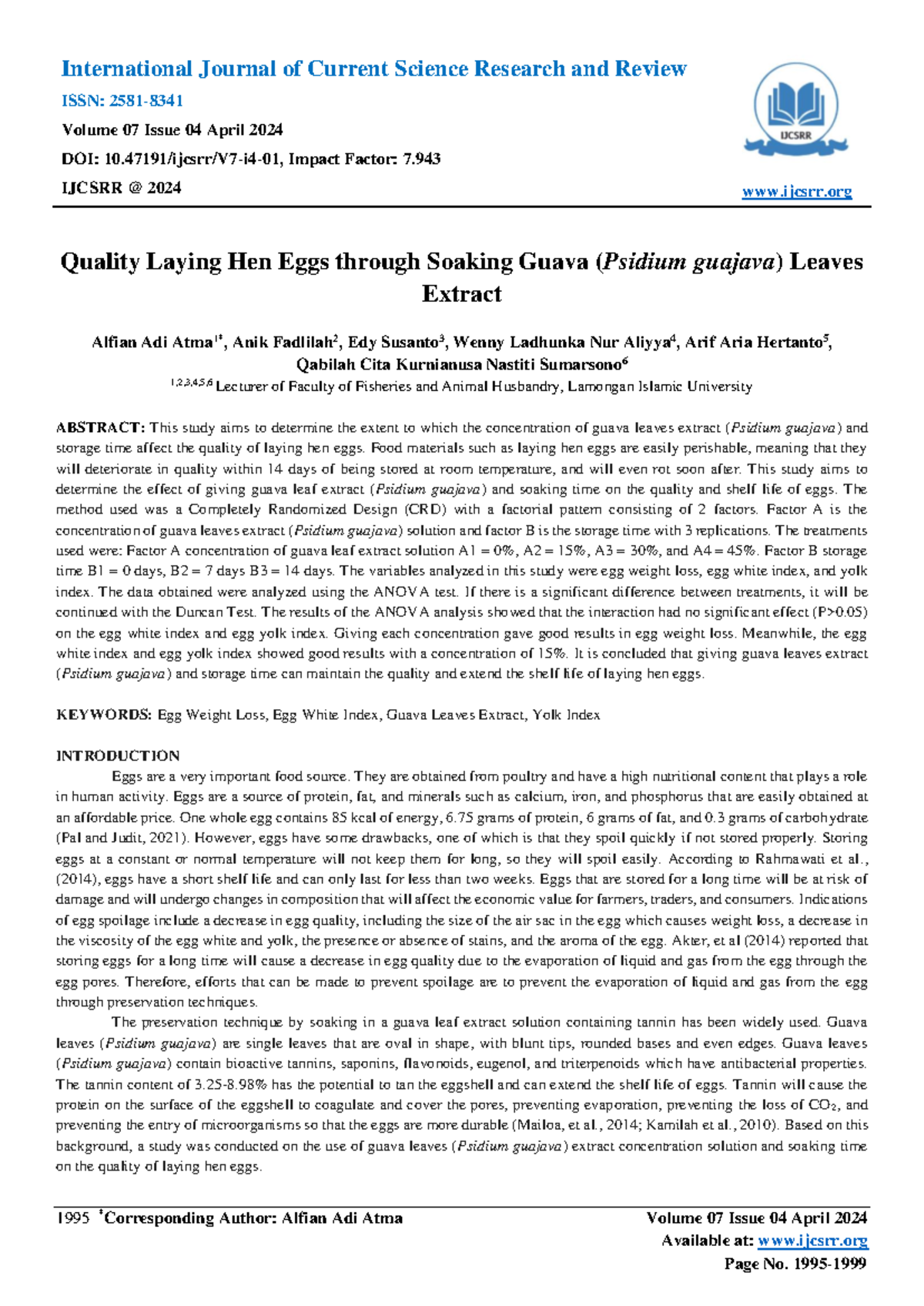 01-0104-2024 - notes - ISSN: 2581- 8341 Volume 07 Issue 04 April 2024 ...