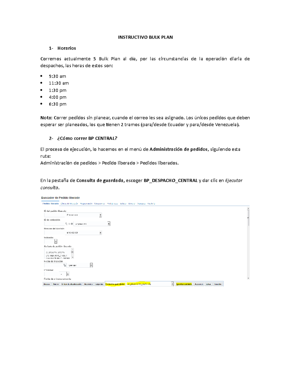 Instructivo BULK PLAN - hjglhñhño. 0ulihñuj ´´iýligñi iooo´ppgoigfdosud. - Studocu
