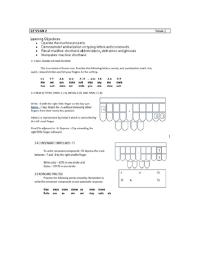 Lesson 6 with Learning Activity 6 - Foundation of Shorthand - Studocu