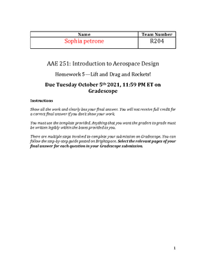 AAE251 Fall 2021 ISA1 spetrone - Name Team Number Sophia Petrone R AAE ...