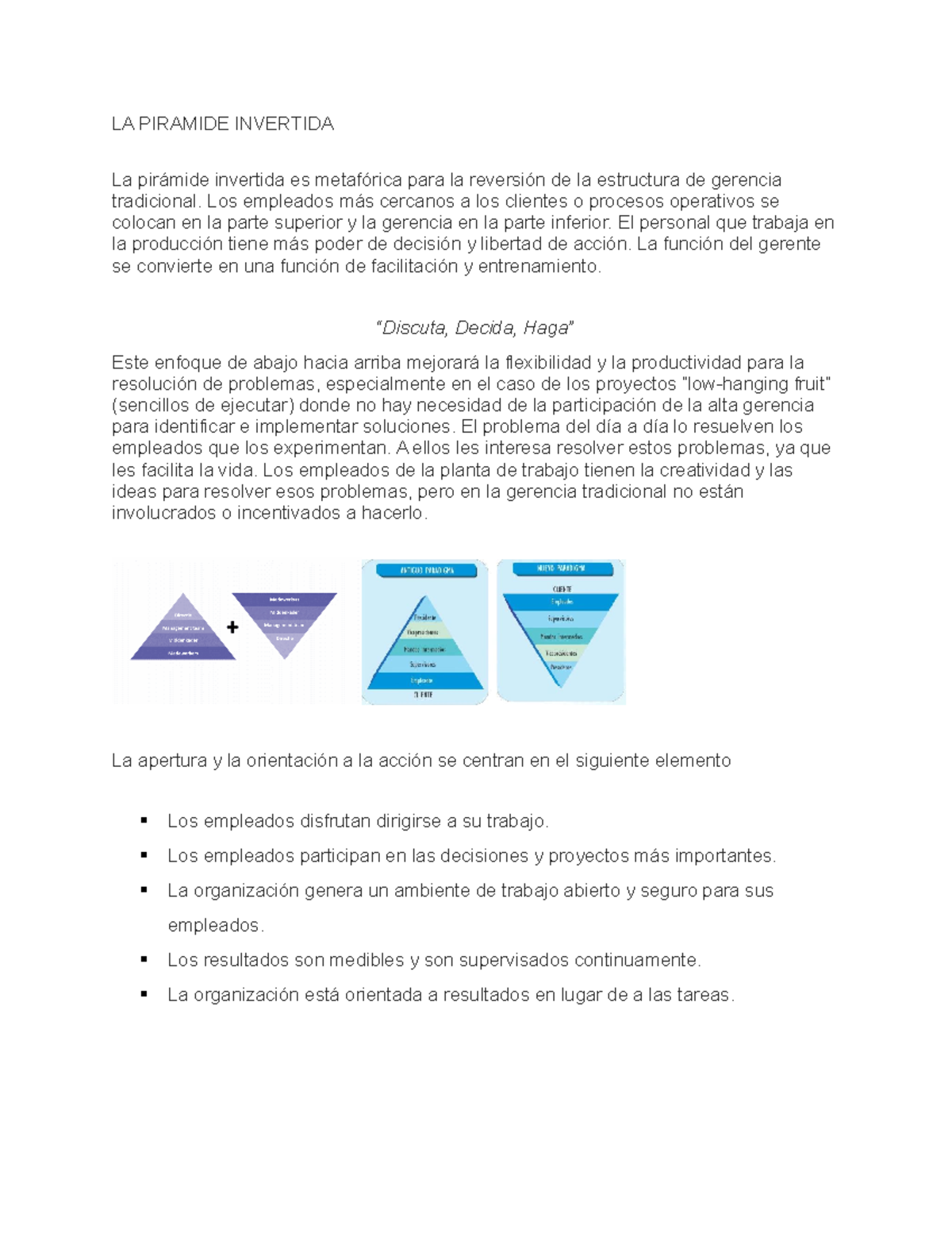LA Piramide Invertida - LA PIRAMIDE INVERTIDA La pirámide invertida es ...