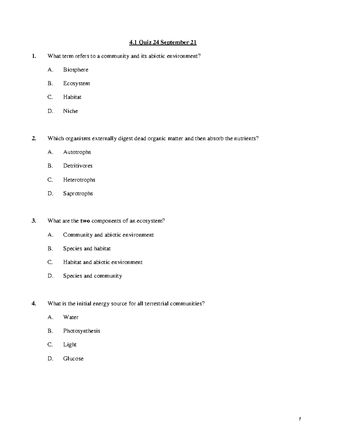 41 Quiz 24 Sep 21 Quiz 4 Quiz 24 September 21 1 2 3 4 What