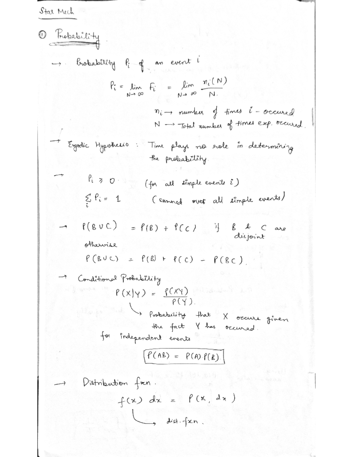 Stat mech quiz - 1 - Statistical Mechanics - Studocu