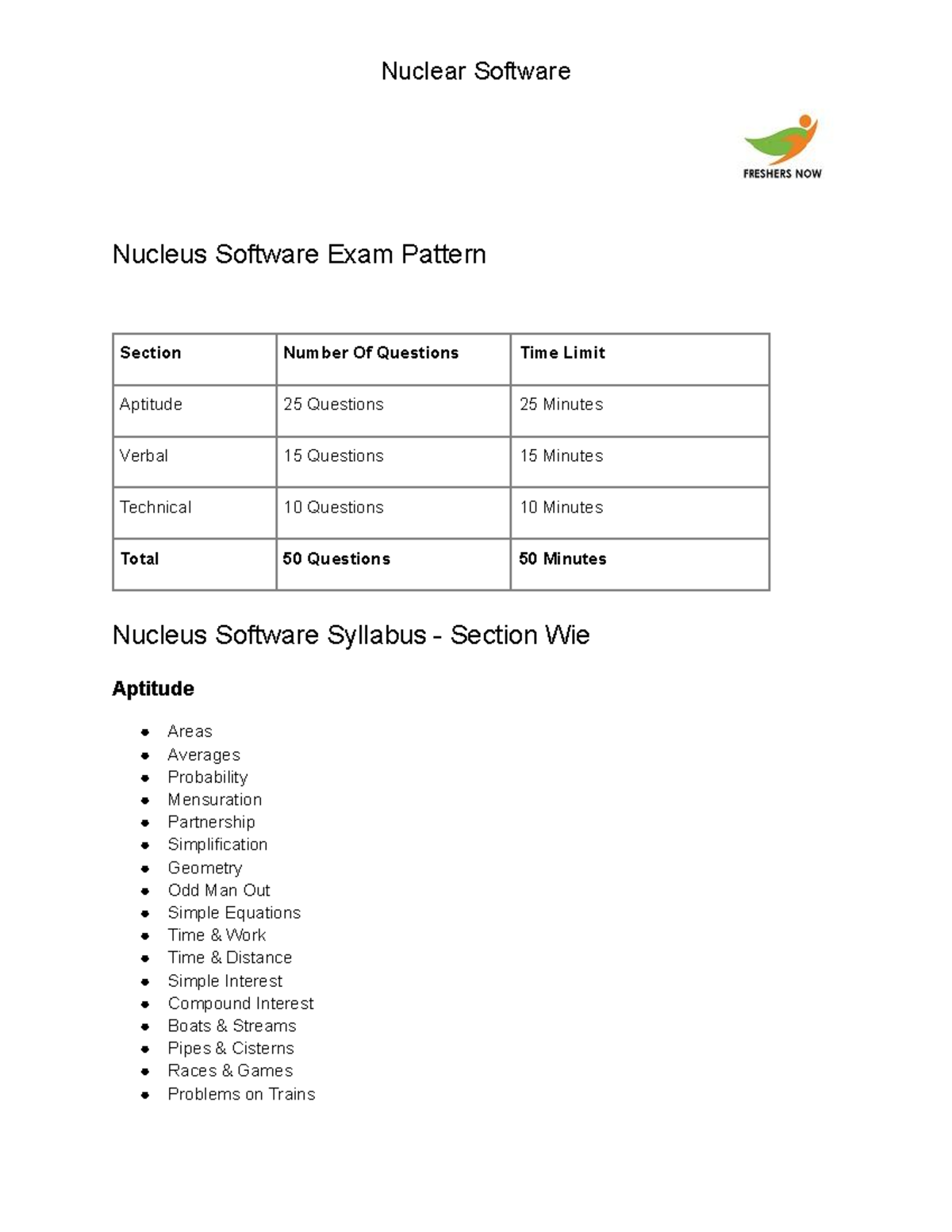 Nucleus-Software-Topics-Exam-Pattern - Nuclear Software Nucleus ...