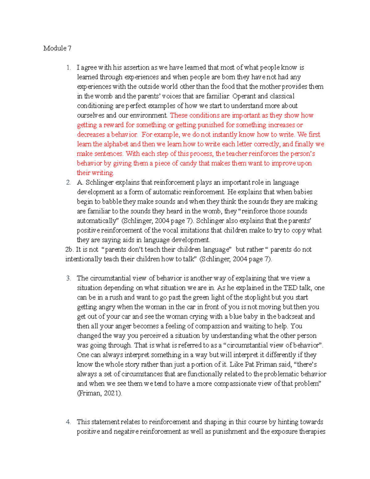 Module 7 EAB3002 - Notes - Module 7 I agree with his assertion as we ...