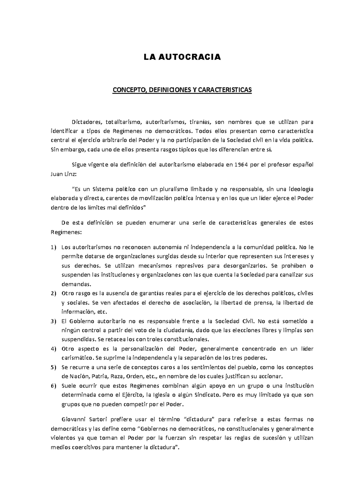 Autocracia modelos económicos - LA AUTOCRACIA CONCEPTO, DEFINICIONES Y ...
