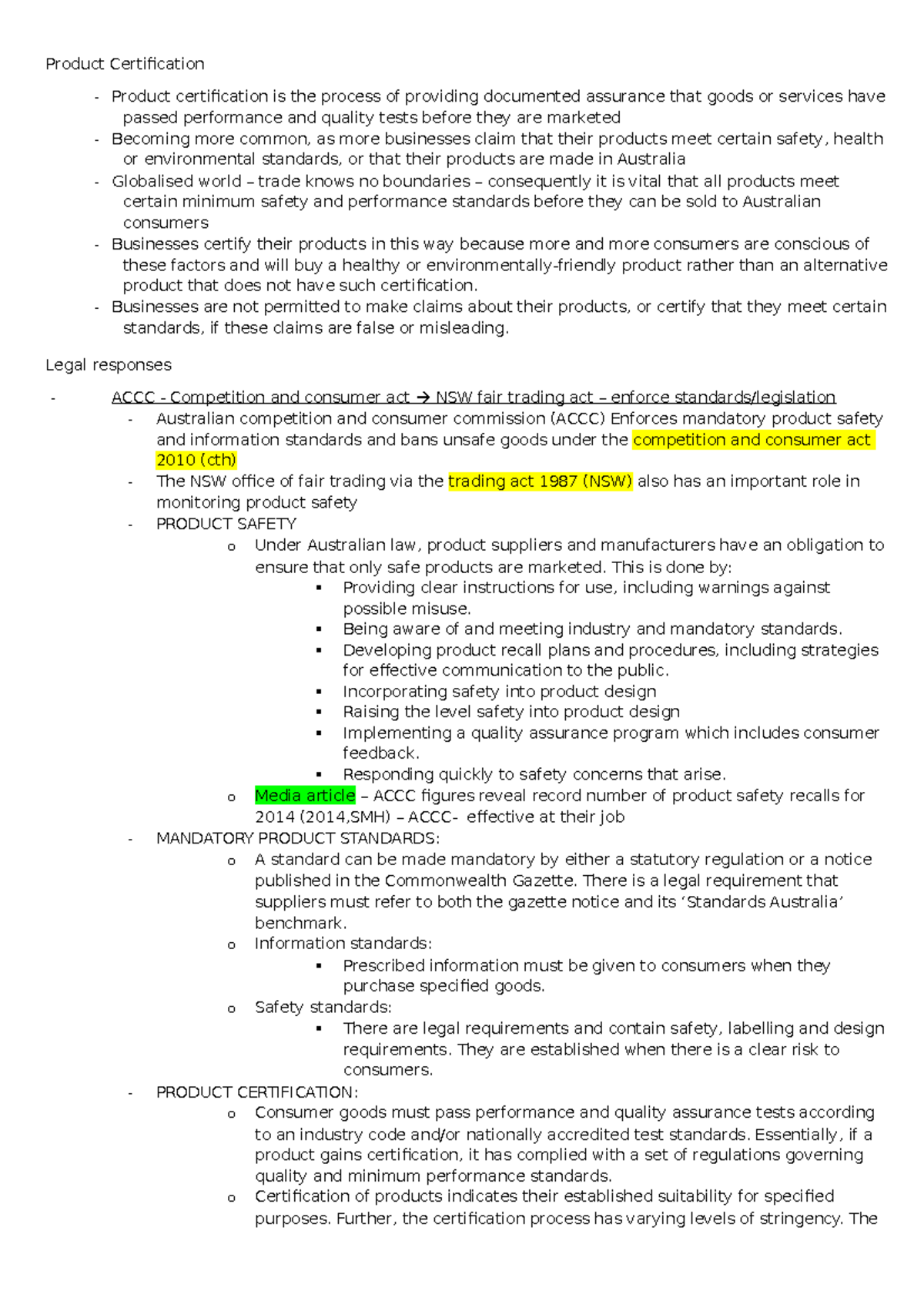 Product Certification - Product Certification Product certification is ...