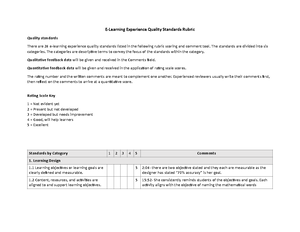 E. Camacho D299 Task 1 - D299 Task 1 - TASK 1 Creating the eLearning Experience Elda Y. Camacho ...
