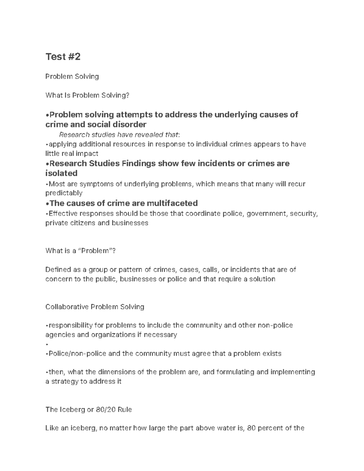 Test #2 - Test #2 Review - Test Problem Solving What Is Problem Solving ...