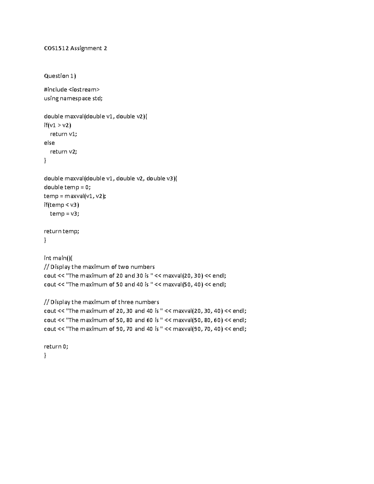 2022 COS1512 Assignment 2 Solutions - COS1512 Assignment 2 Question 1 ... 2022 COS1512 Assignment 2 Solutions - COS1512 Assignment 2 Question 1 ...