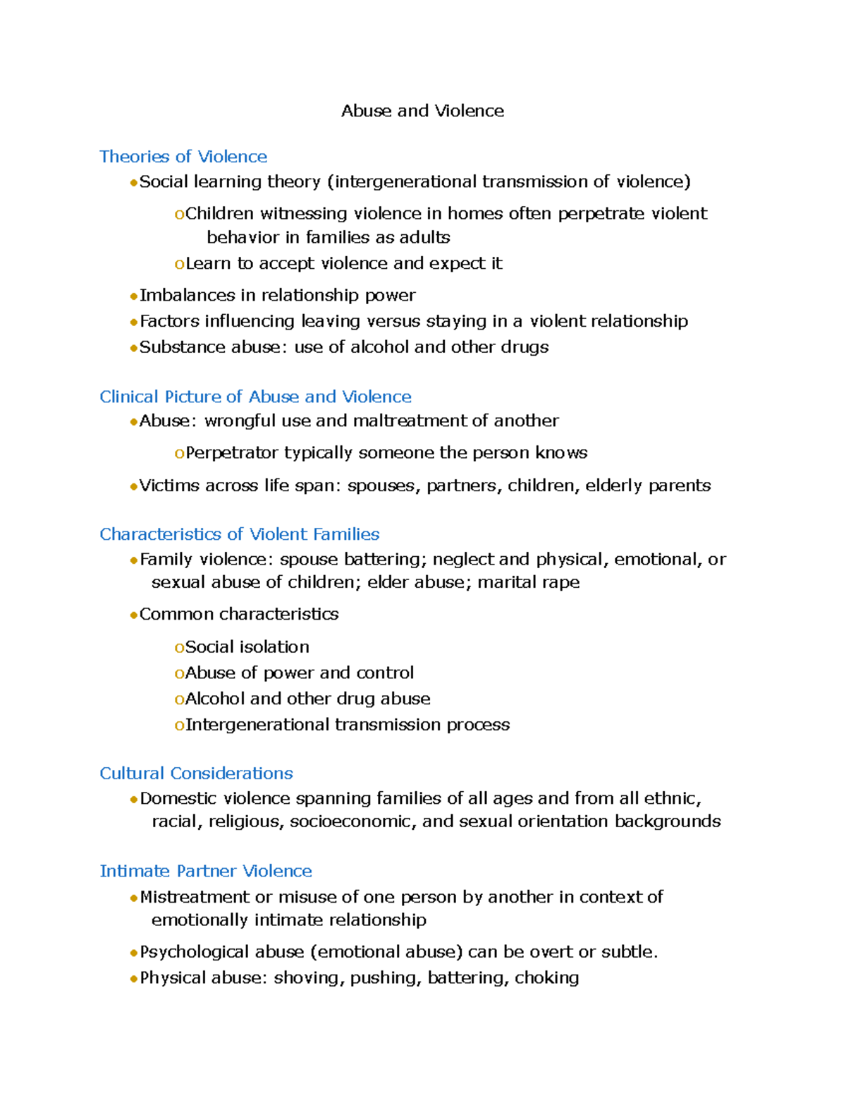 Abuse and Violence - Abuse and Violence Theories of Violence Social ...