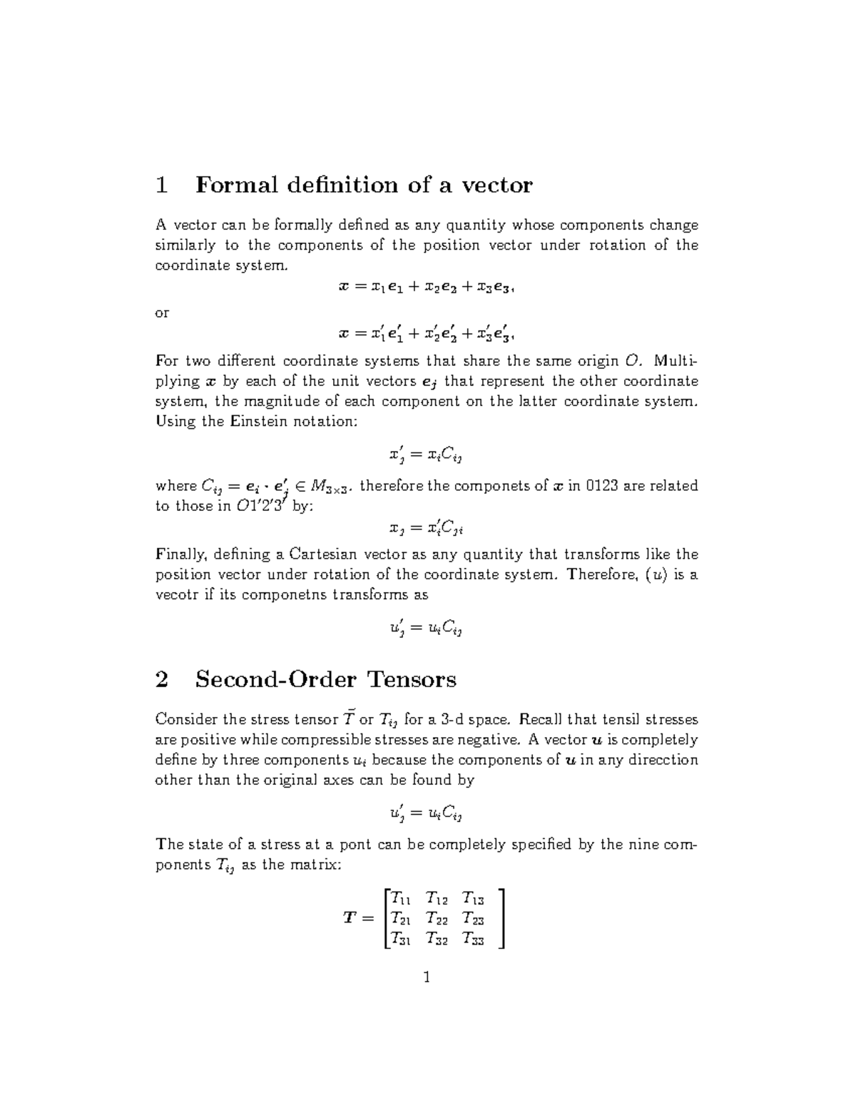 Ch2 - Kundu - 1 Formal definition of a vector A vector can be formally ...