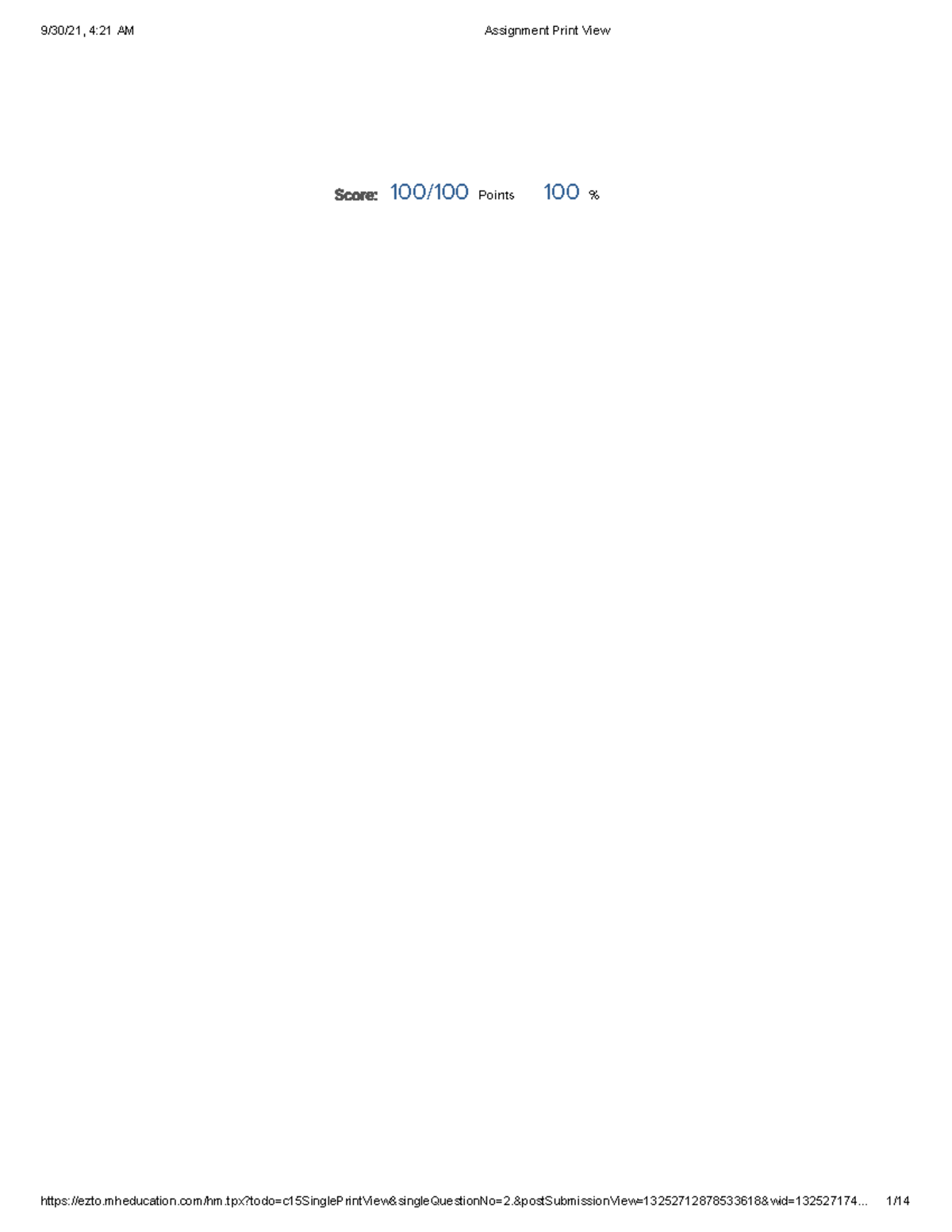 Assignment 2 - Assginments - Score: 100/100 Points 100 % 2. Award: 33 ...