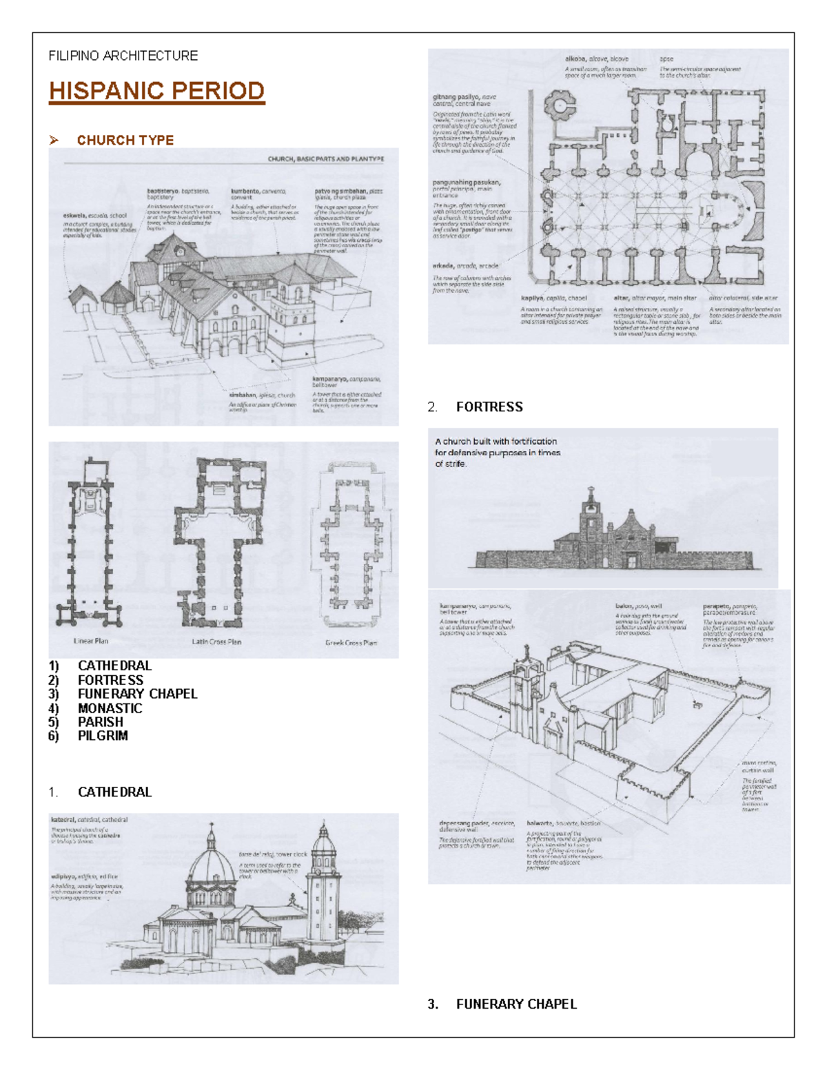 Hispanic Period - FILIPINO ARCHITECTURE HISPANIC PERIOD CHURCH TYPE 1 ...