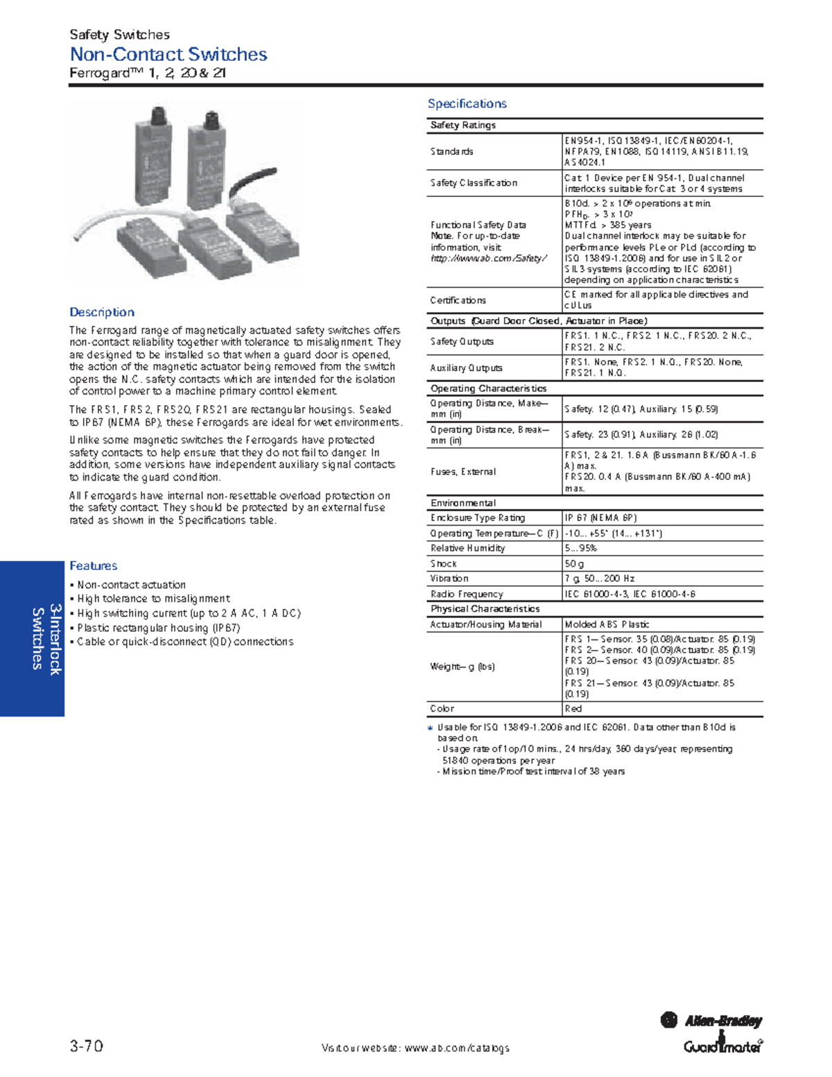 Interruptor Magnetico CAT 440N-G02083 AB - Non-Contact Switches 3-70 ...