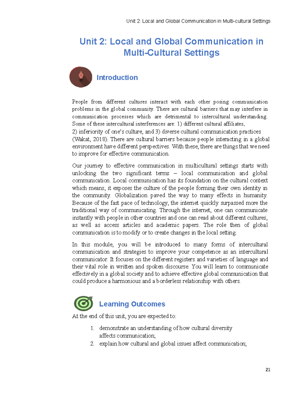 GEC 107 UNIT 2 - Module 2 of Purposive Communication - Unit 2: Local ...