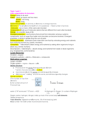 BIO 101 - Chapter 2 Quiz - Which term refers to the attraction of water ...
